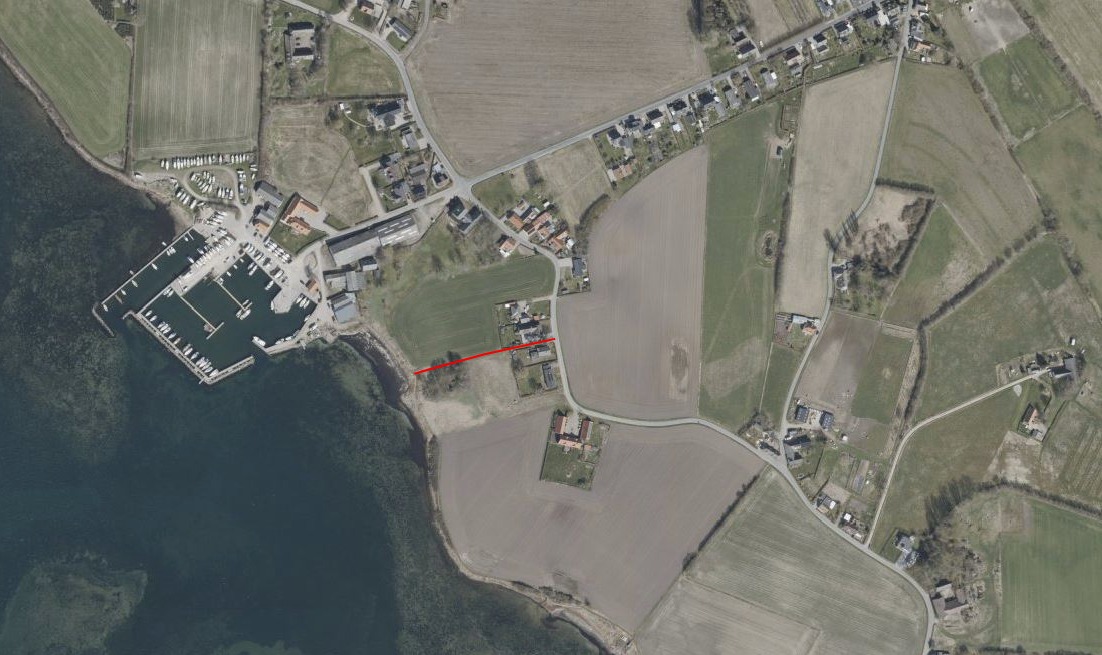 Anmeldelse om fysisk nedlæggelse af vej ved Strandhuse 33 og 35 (5762 ...